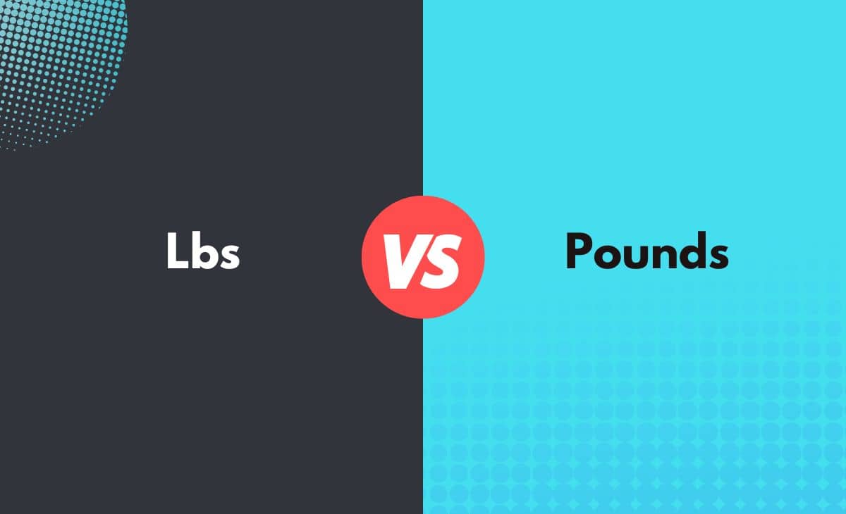 Lbs Vs Pounds What s The Difference With Table 