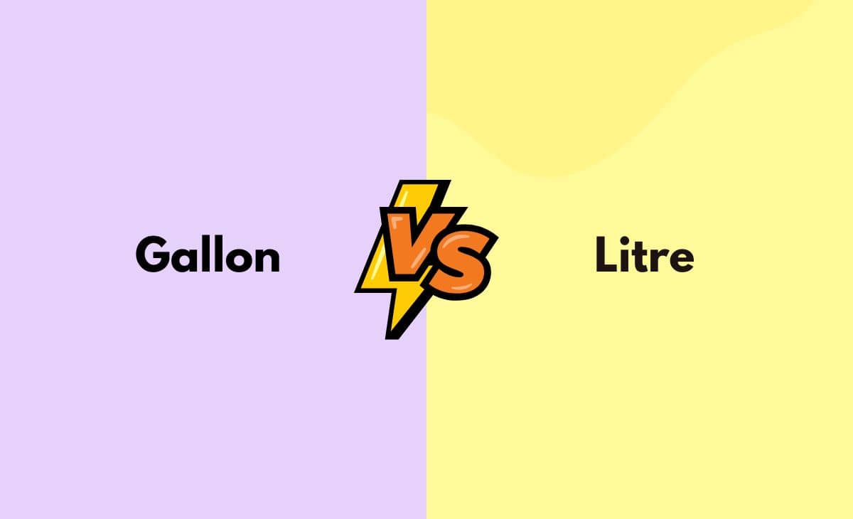Gallon Vs Litre What s The Difference With Table 